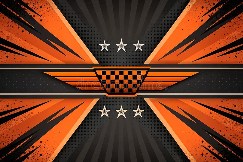 Abstract Racing Background with Checkered Flag and Wings Stock ...