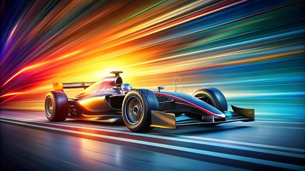 Abstract Racing Lines a Symphony of Speed and Movement AI Generated ...