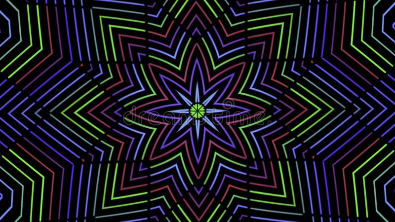 Abstract Radial Background with Animation of Moving Colorful Patterns ...