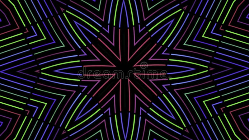 Abstract Radial Background with Animation of Moving Colorful Patterns ...