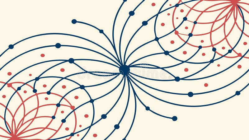 Abstract Radial Connections, Network and Growth Concept, Vector Design ...