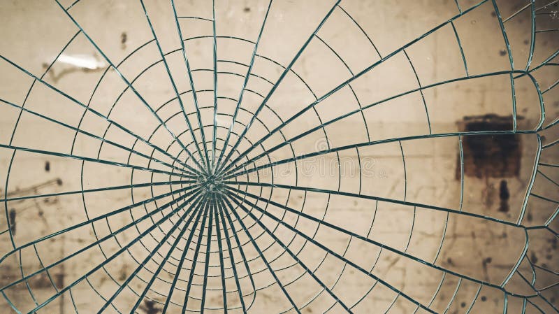 Abstract Radial Crack Pattern, Broken Glass Good Resolution Stock Photo ...