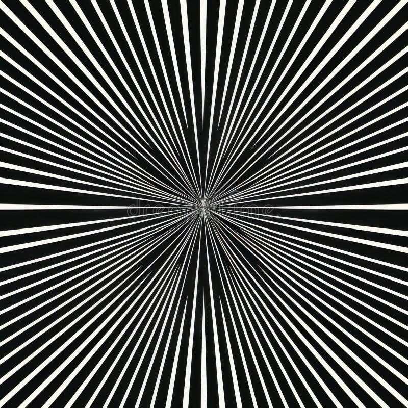 Abstract Radial Design in Black and White Stock Illustration ...