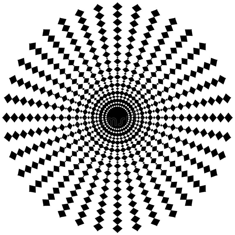 Abstract Radial Element on White. Geometric Shape Stock Vector ...