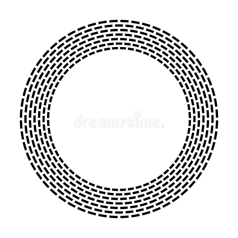 Abstract Radial Geometric Circle Pattern for Round Frame Stock ...