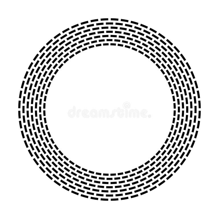 Abstract Radial Geometric Circle Pattern for Round Frame Stock ...