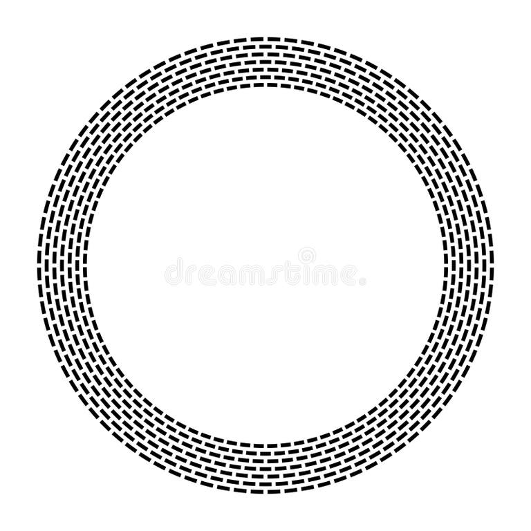 Abstract Radial Geometric Circle Pattern for Round Frame Stock ...