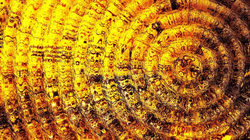 Abstract Radial Gold Pattern. Circles Texture. Radial Waves Stock Illustration - Illustration of ...