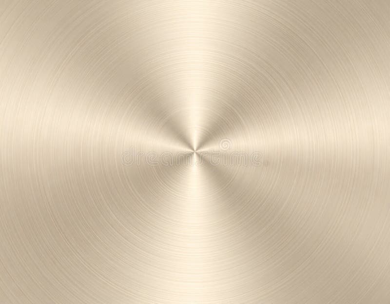 Abstract Radial Golden Metal Texture Background with Circular Pattern ...