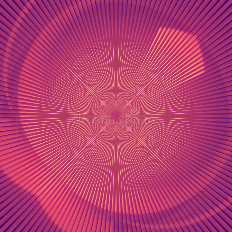 Abstract Radial Line Art Pattern in the Shape of Circle. Bright ...