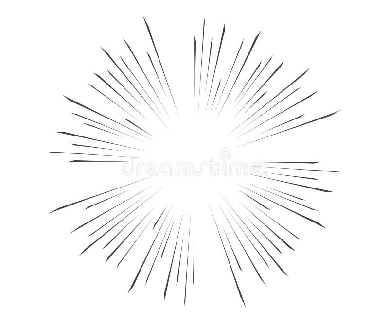Abstract Radial Lines for Comic Effect. Speed Shot Illustrations Stock ...