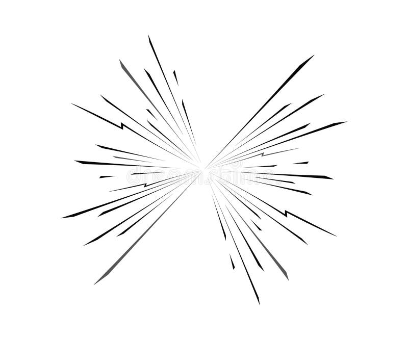 Abstract Radial Lines for Comic Effect. Speed Shot Illustrations ...