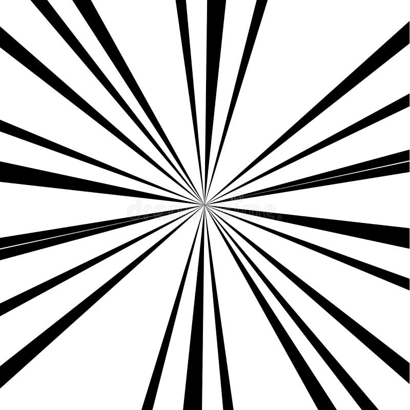 Abstract Radial Lines Starburst, Sunburst Circular Pattern Stock Vector ...