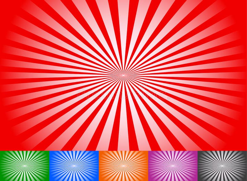 Abstract Radial Lines Starburst, Sunburst Circular Pattern Stock Vector ...