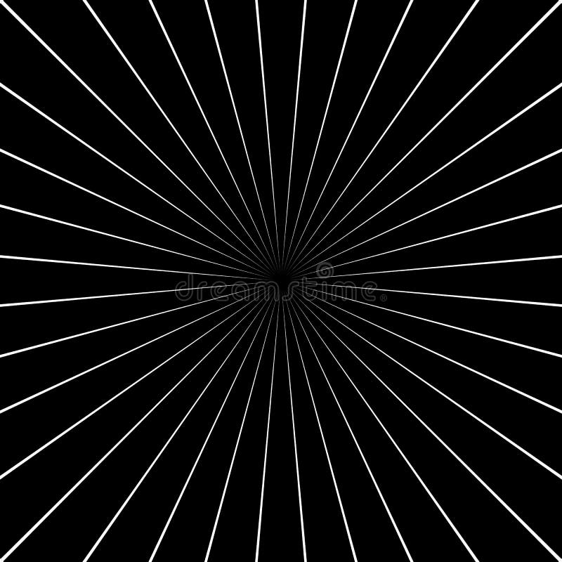 Abstract Radial Lines Starburst, Sunburst Circular Pattern Stock Vector ...