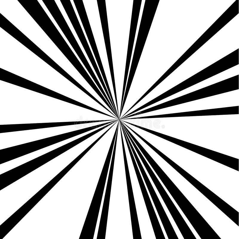 Abstract Radial Lines Starburst, Sunburst Circular Pattern Stock Vector ...