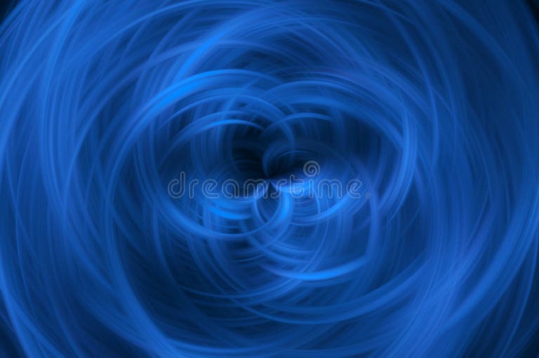 Abstract Radial Pattern with the Scroll Curved Lines. in Dark Blue ...