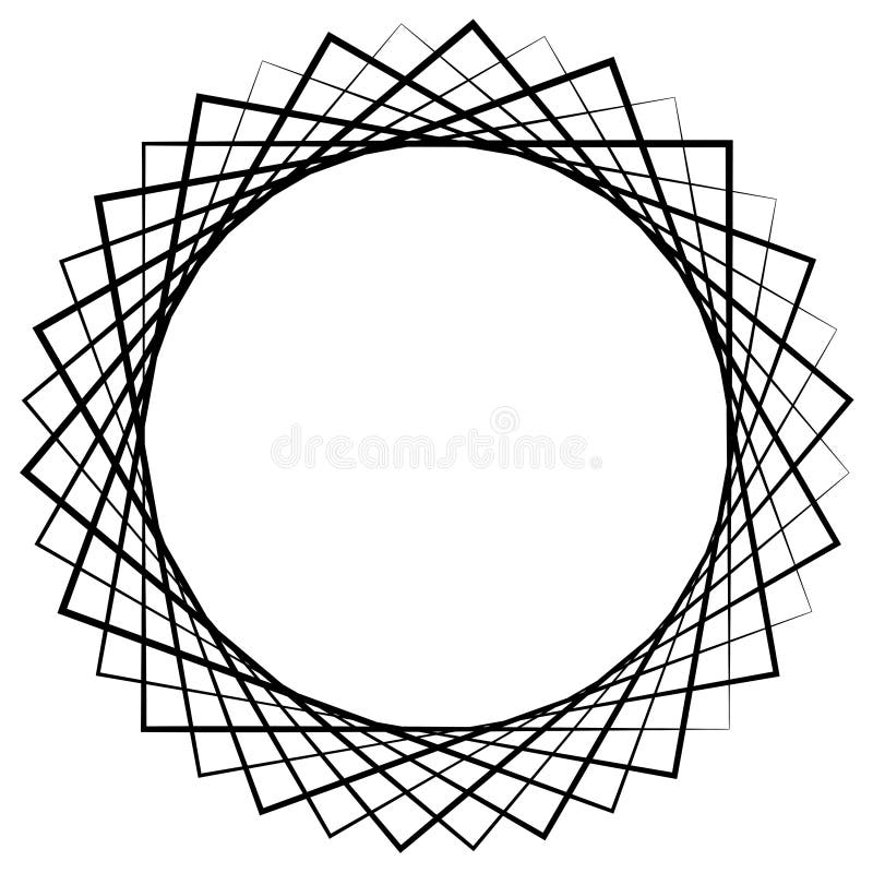 Abstract Radial Shape, Design Element Vector Stock Vector ...