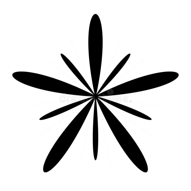 Abstract Radial Shape, Design Element Vector Stock Vector ...