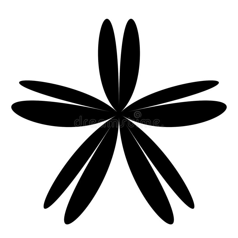 Abstract Radial Shape, Design Element Vector Stock Vector ...