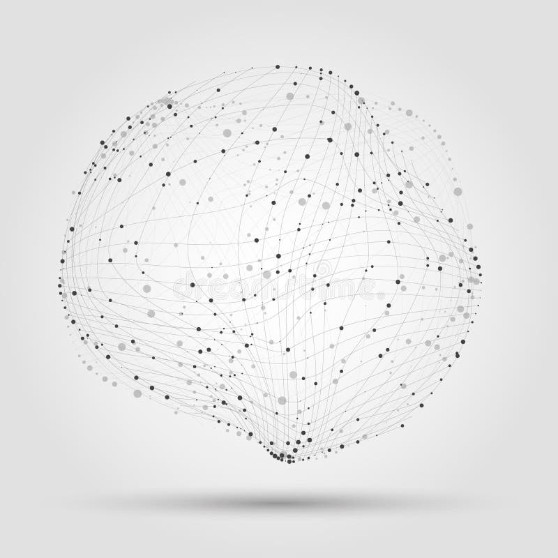 Abstract Radial Shape from Lines and Dots. Abstract Mesh Stock ...