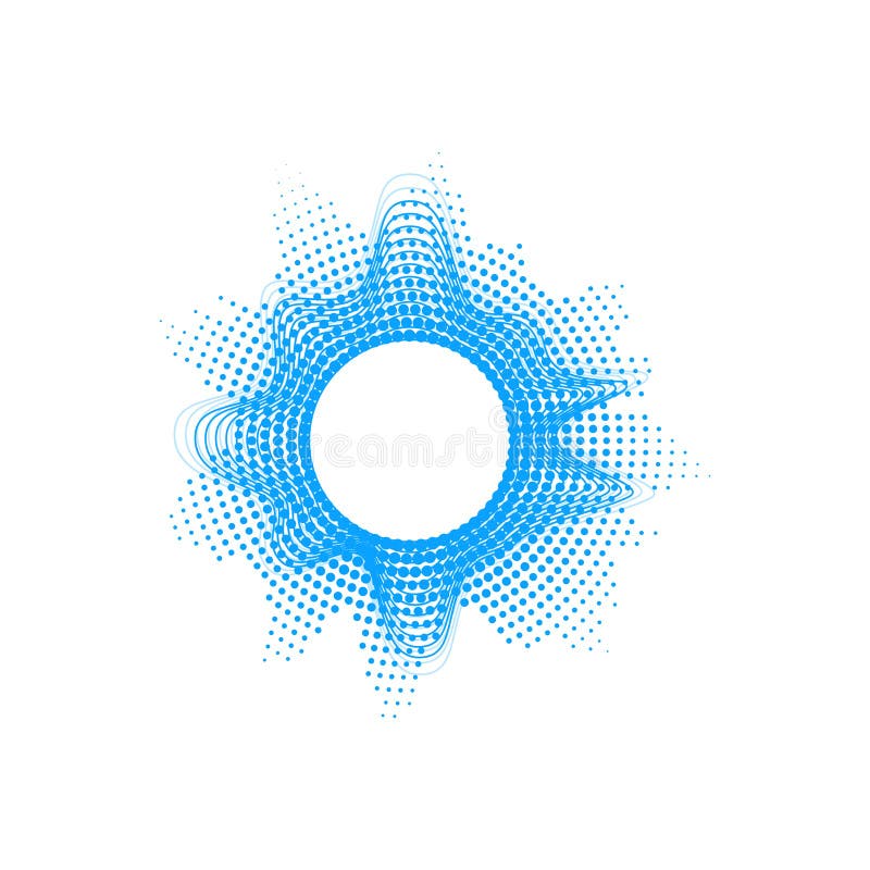 Abstract Radial Sound Wave Vector Illustration Stock Illustration ...