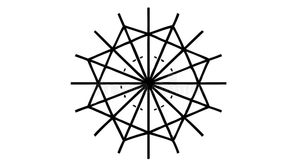 Abstract Radial Spoke Pattern for Dynamic Connected Concepts, Vector ...