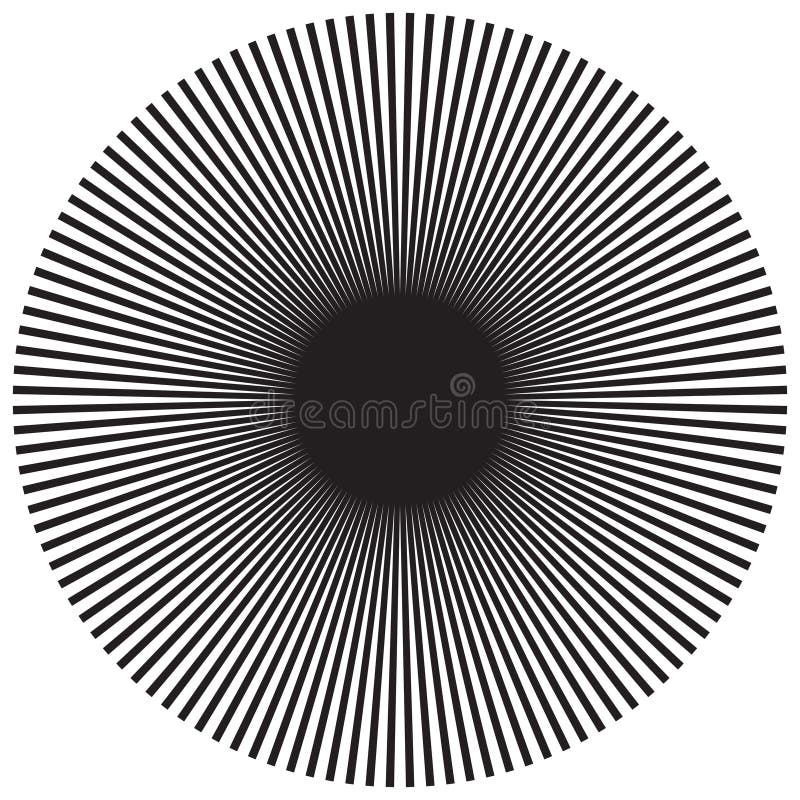 Abstract Radial Sunburst Ray Background in Vector Format. Stock ...