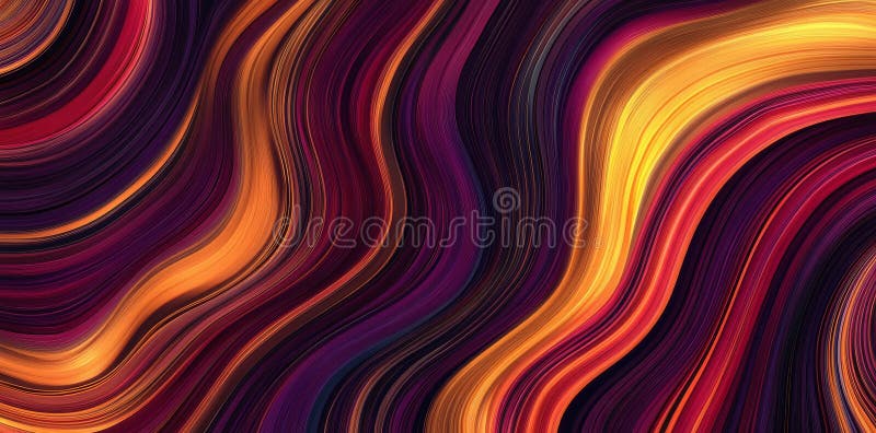 An Abstract Radial Wave Background with Lots of Colored Lines on a ...