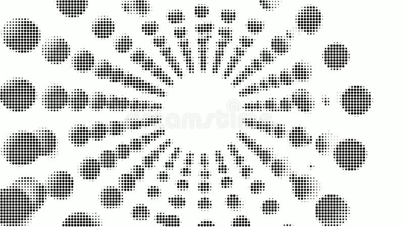 Abstract Radial Wave Pattern of Dots Stock Footage - Video of optical ...