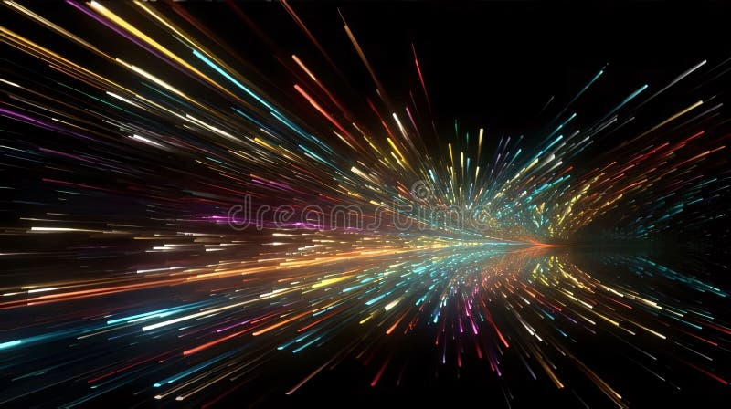 Abstract Radial Zoom Blur Effect. the Colors in the Series Stock ...