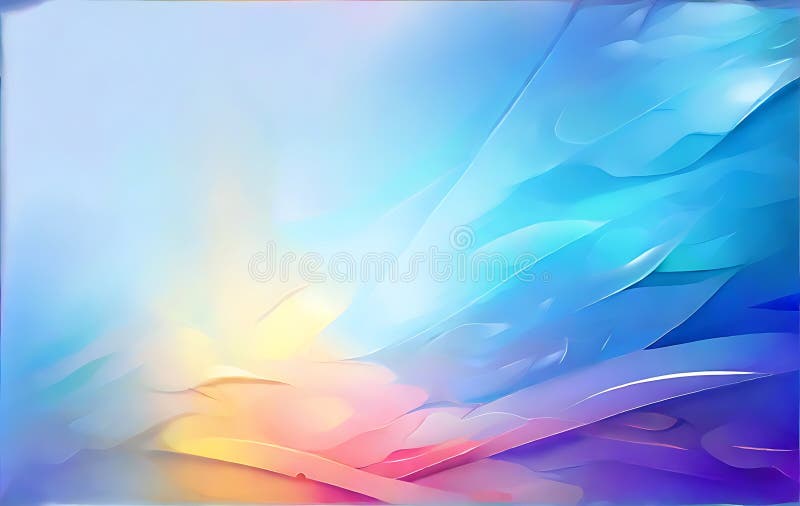 Abstract Radiant Backdrop with Soft Bokeh and Vibrant Waves. Generative ...