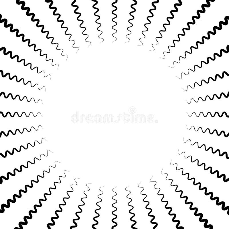 Abstract Radiating Lines Element. Stock Vector - Illustration of burst ...