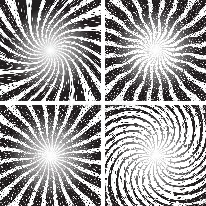 Abstract Radiation or Outburst. Set Stock Vector - Illustration of ...