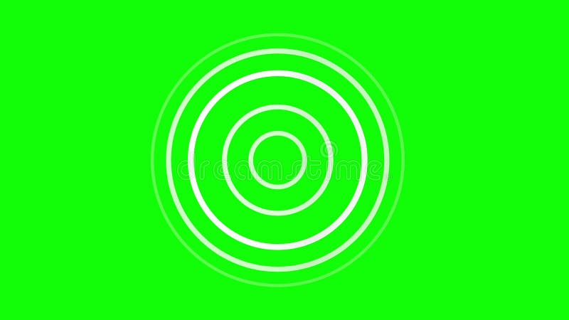 Abstract Radio Wave Diffusion on Green Screen Animation Stock Video ...
