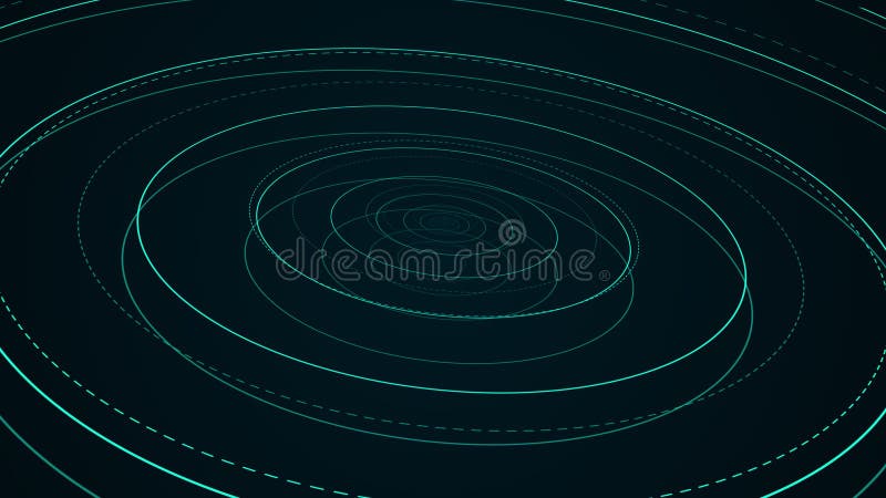 Abstract Radio Wave Sonar Scan Digital Technology Network Background ...