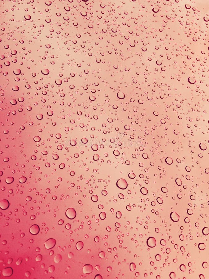Abstract Rain Drops on Glass in Pink Ombre Stock Image - Image of ...