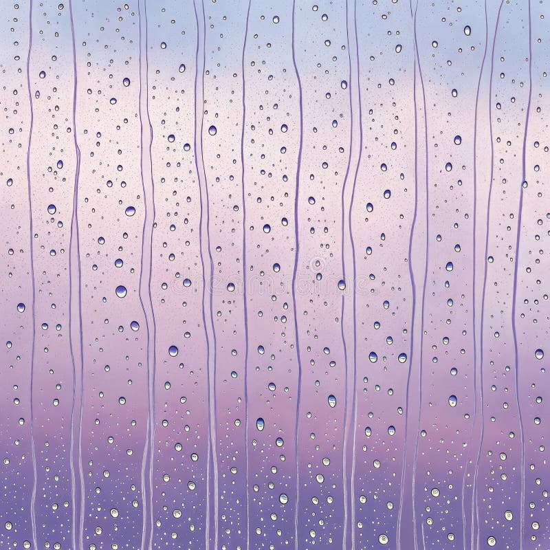 Abstract Rain on Glass Vertical Lines, Purple Gradient, Water Droplets ...