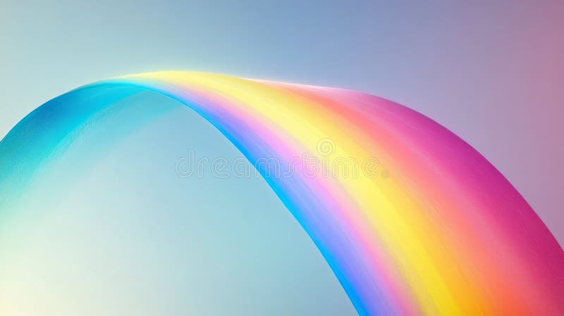 Abstract Rainbow Arc in Soft Pastel Colors Stock Image - Image of ...