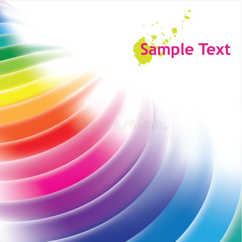 Rainbow Colours Spectrum Business Card Background Stock Vector ...