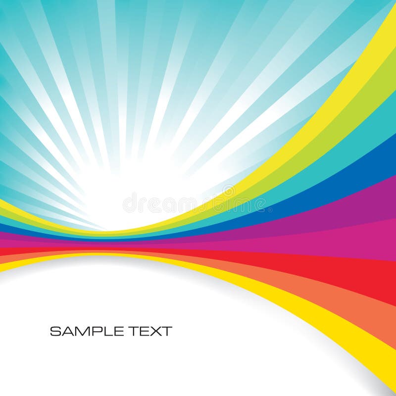 Rainbow Colours Spectrum Business Card Background Stock Vector ...