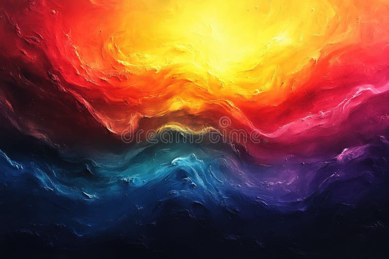 An Abstract Rainbow Background, Colorful and Artistic, Design Theme ...