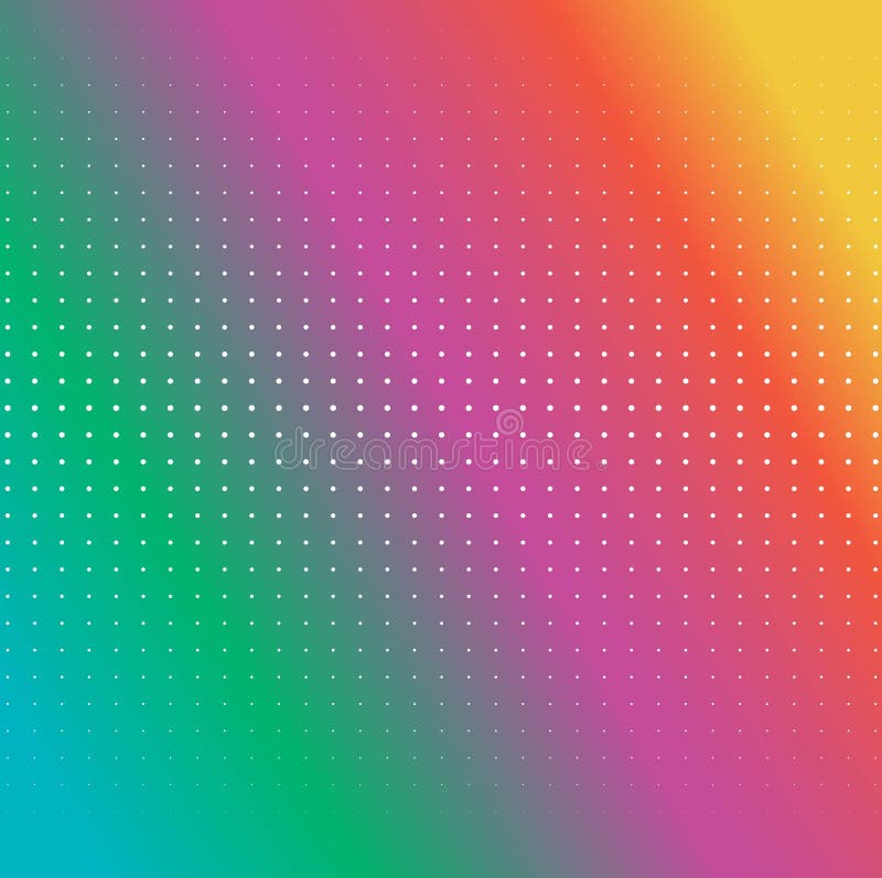 Abstract Rainbow Background with Dots Stock Vector - Illustration of ...
