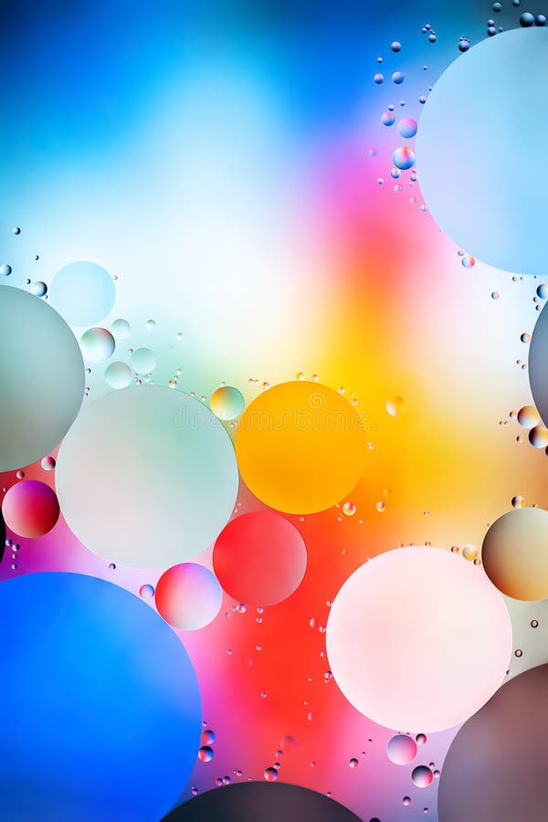 Abstract Rainbow Background of Oil Drop in Water. Color Gradient ...