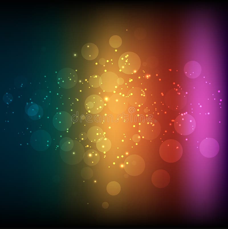 Magic Rainbow Lights Background Stock Vector - Illustration of element ...