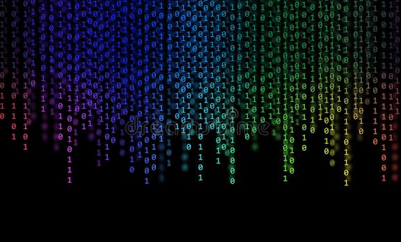 Abstract Rainbow Binary Code Stock Illustrations – 229 Abstract Rainbow ...