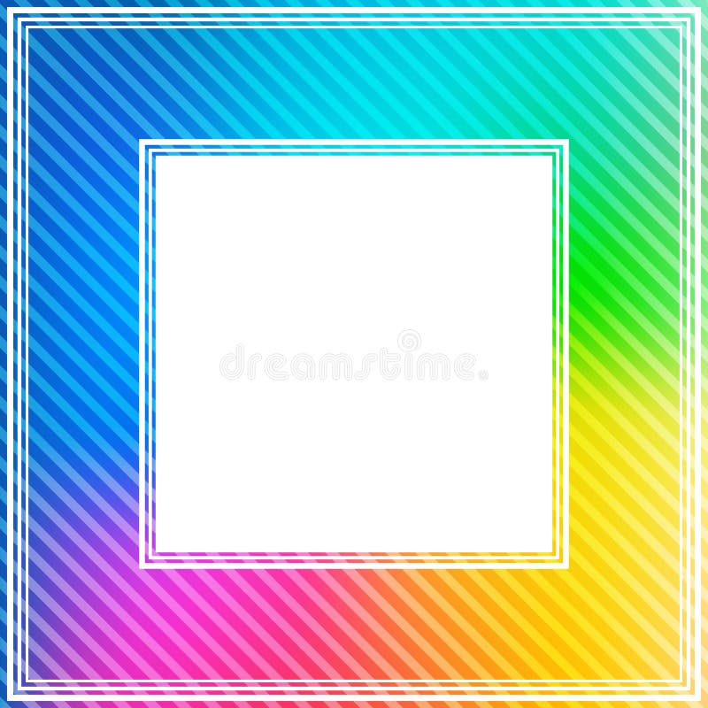 Abstract rainbow border stock illustration. Illustration of spot - 78242891