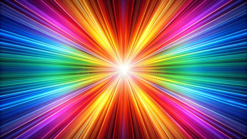 Abstract Rainbow Burst: a Celebration of Colors Generative AI Stock ...