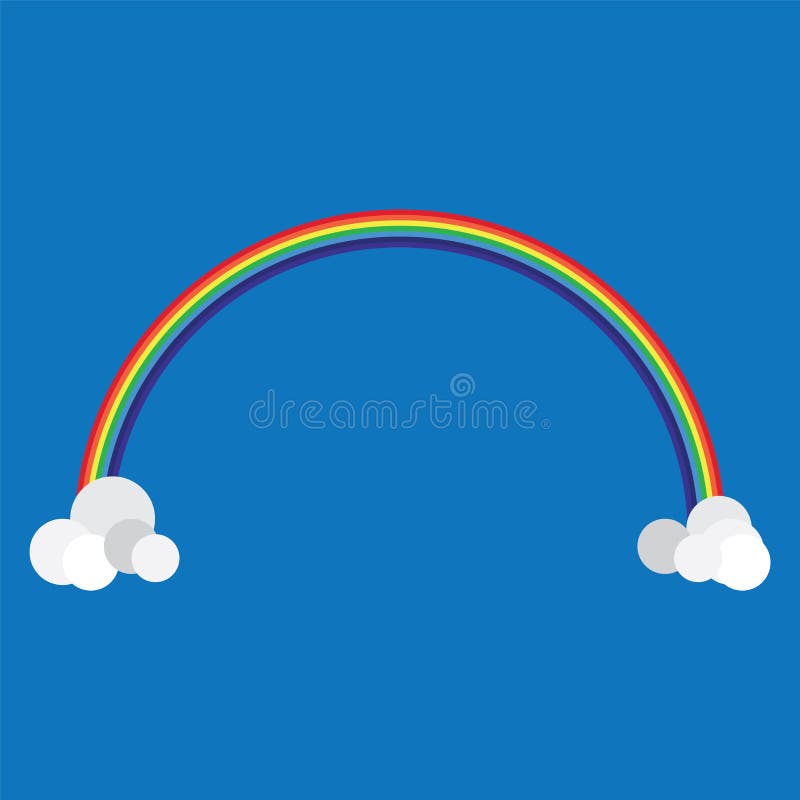 Abstract Rainbow Cartoon on Background Vector Stock Vector ...