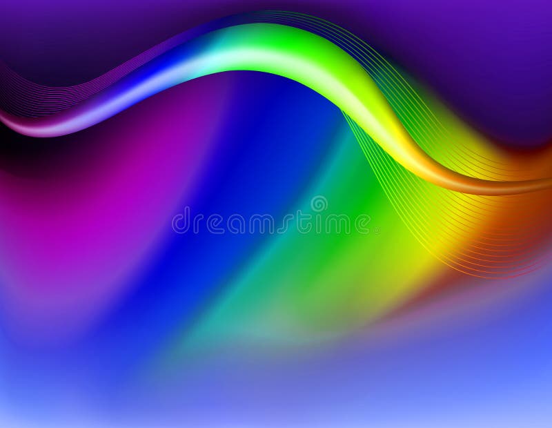 Abstract Rainbow Circle Beautiful Effect Texture with Line Overlay ...